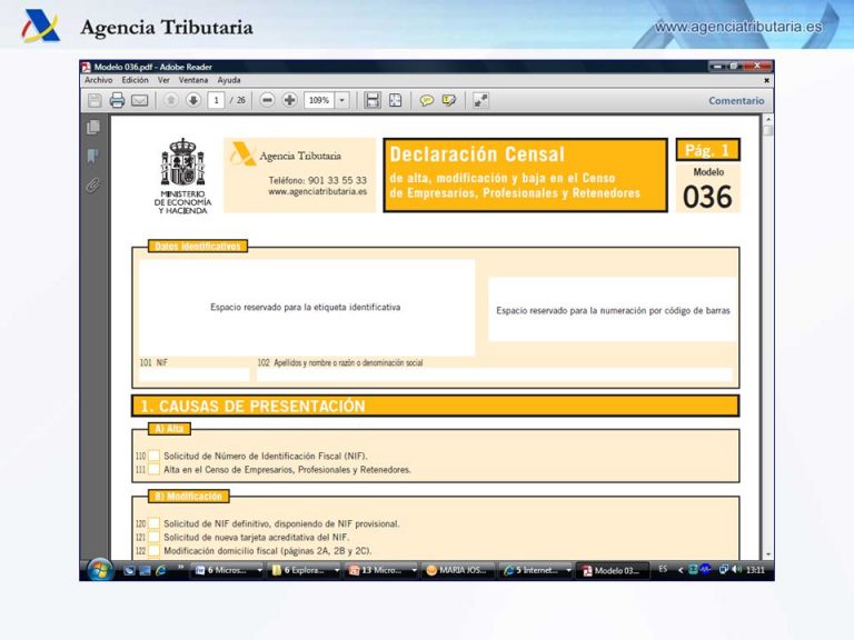 Modelo 036 ¡Tienes que saber ESTO!